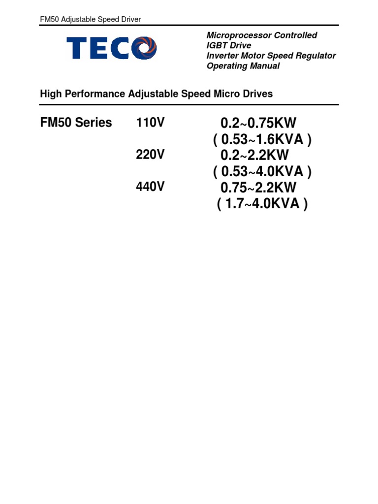 FM50 Manual V10 | PDF | Power Inverter | Power Supply