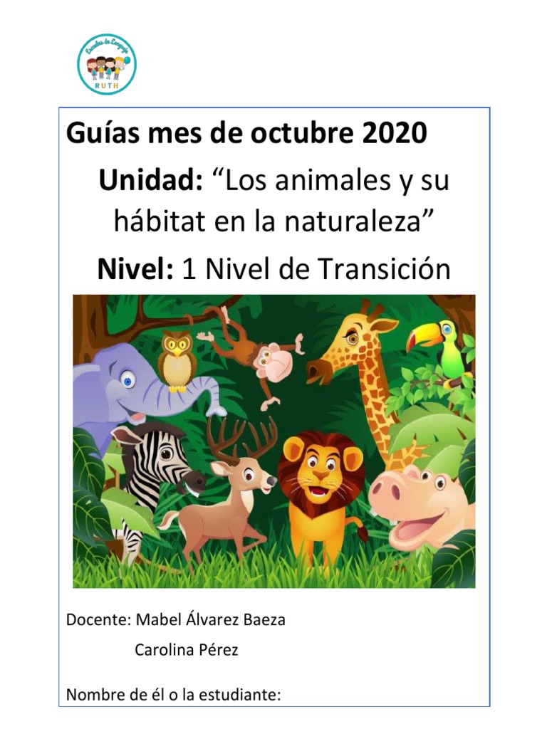 Guía de Actividades: Animales y Hábitat | PDF | Naturaleza