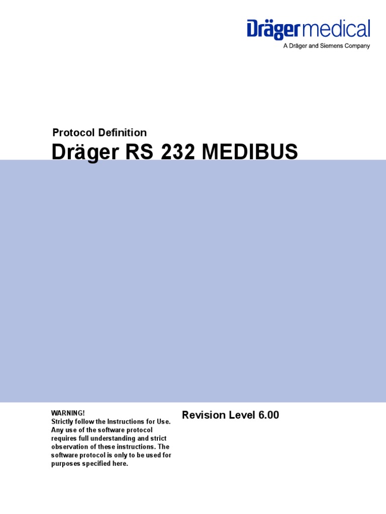 RS 232 Medibus | PDF | Ascii | Byte