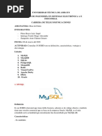 Ventajas y Desventajas de mariaDB | PDF | Mi sql | Bases de datos