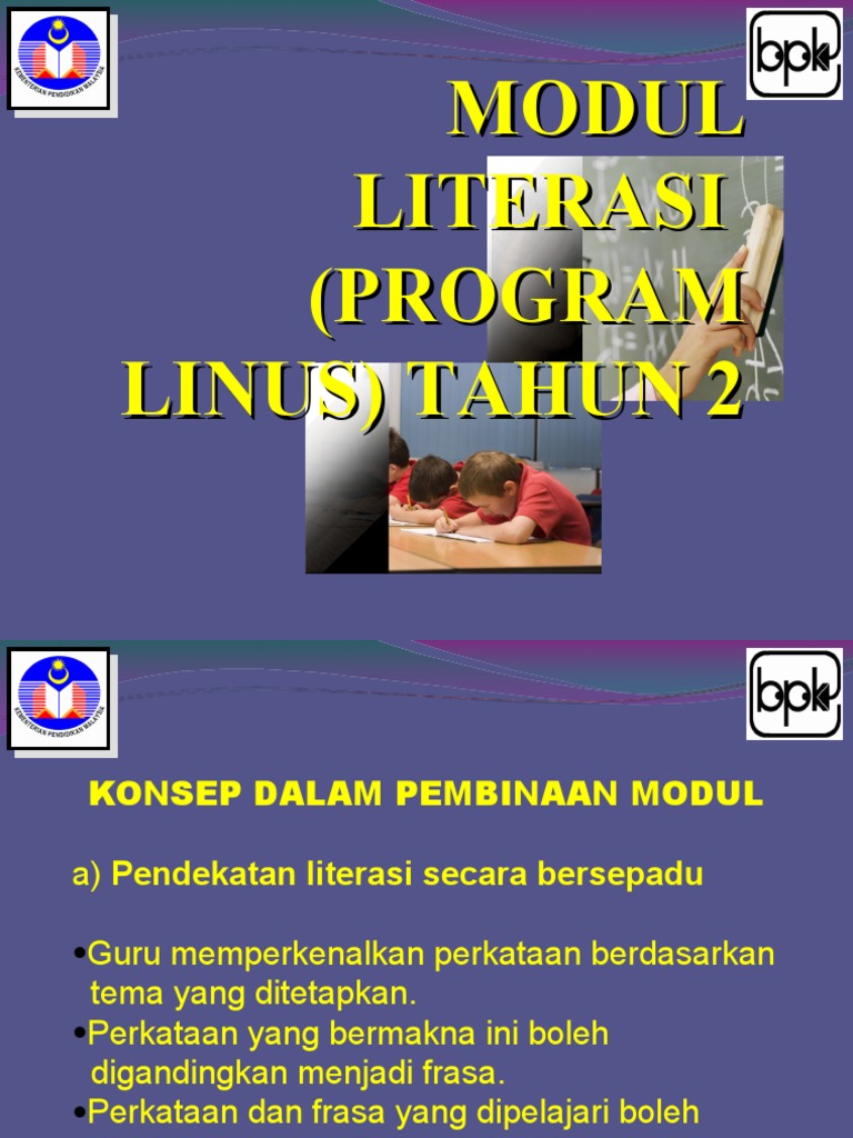 PENGGUNAAN MODUL LITERASI (PROGRAM lINUS) TAHUN 2 | PDF