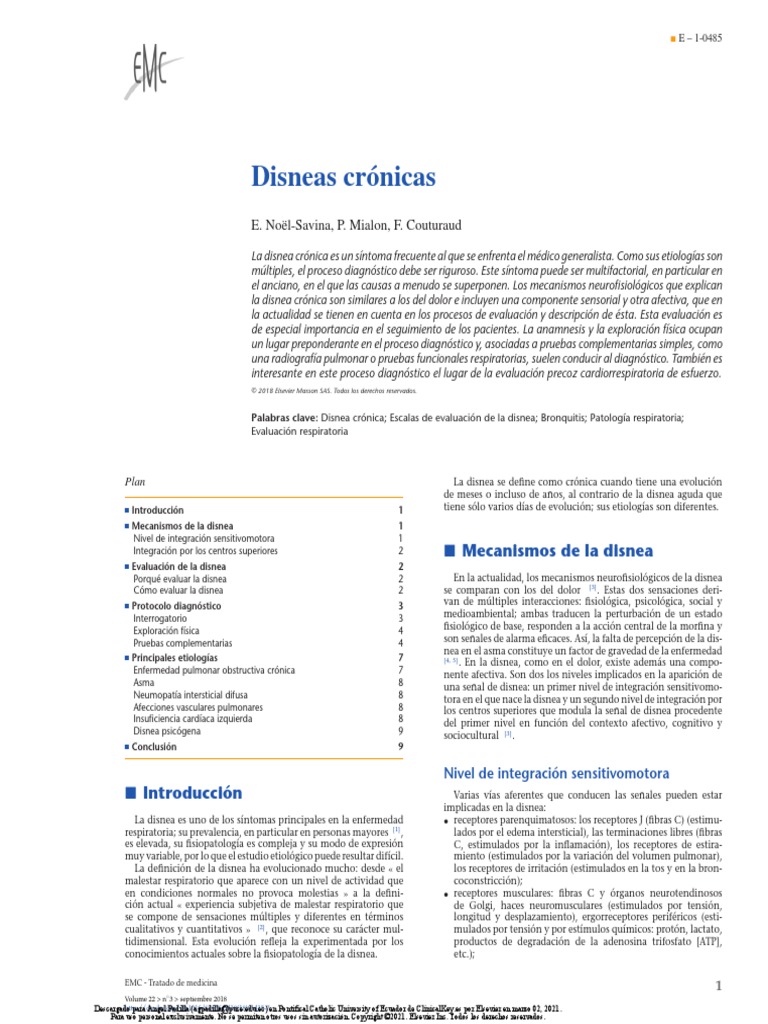 Disnea Cronica | PDF | Asma | Tos