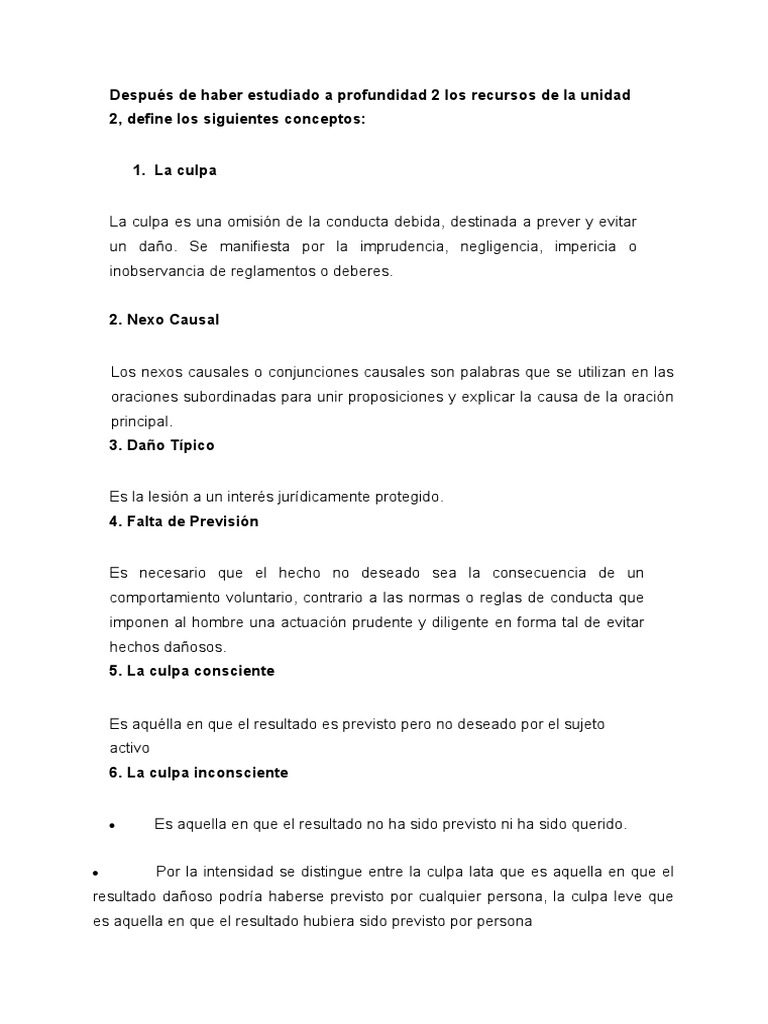 Unidad II Responsabilidad Civil ELSA ABREU | PDF | Justicia | Crimen y ...