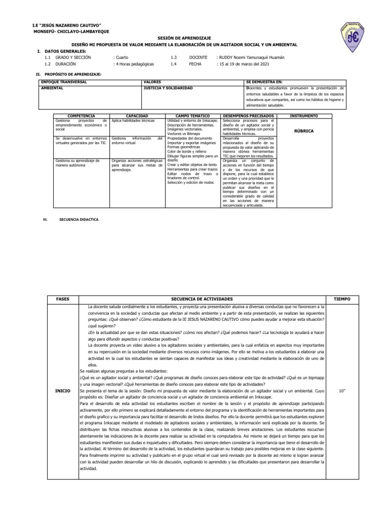 Sesion Ept Computacion Rnyh | PDF | Diseño | Aprendizaje