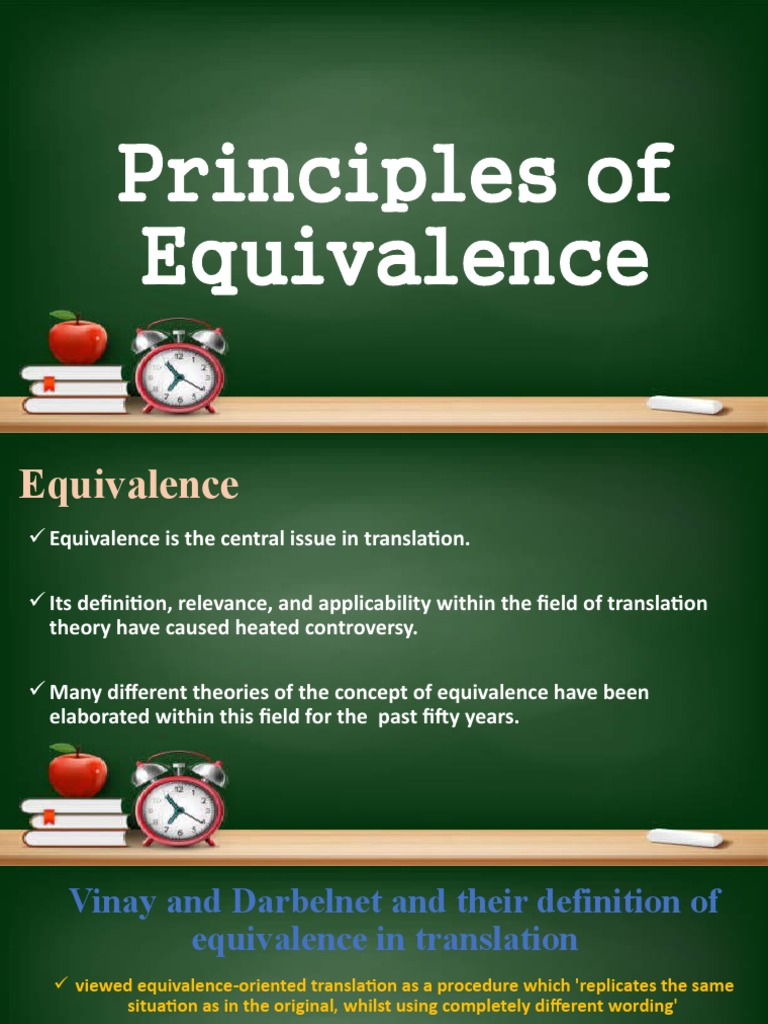 Principles of Equivalence | PDF | Translations | Word