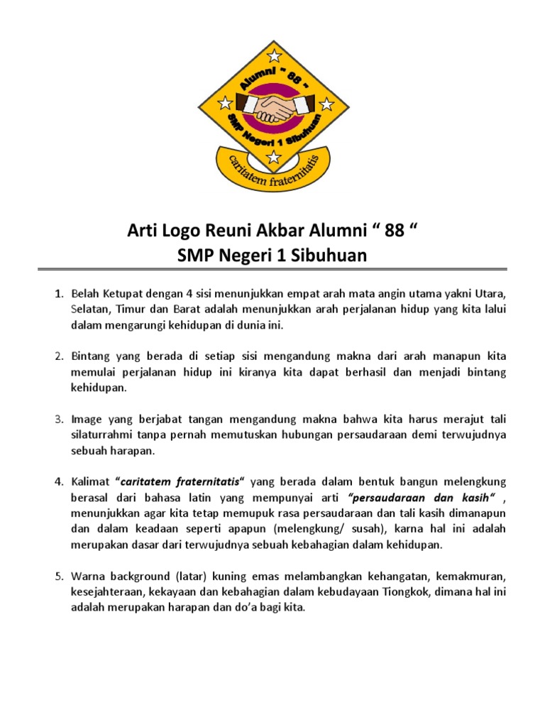 Arti Logo Reuni Akbar Alumni | PDF | Perjalanan