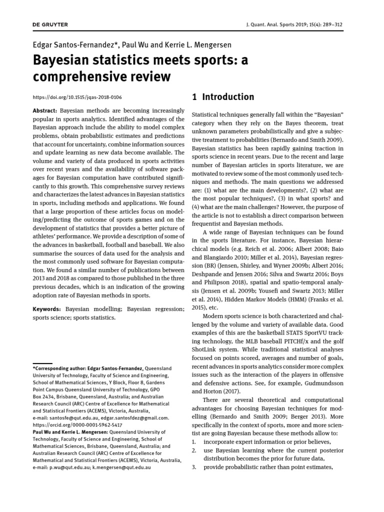(15590410 - Journal of Quantitative Analysis in Sports) Bayesian ...