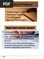 Kinds of Forgery: Simple Forgery Simulated Forgery Traced Forgery Cut ...