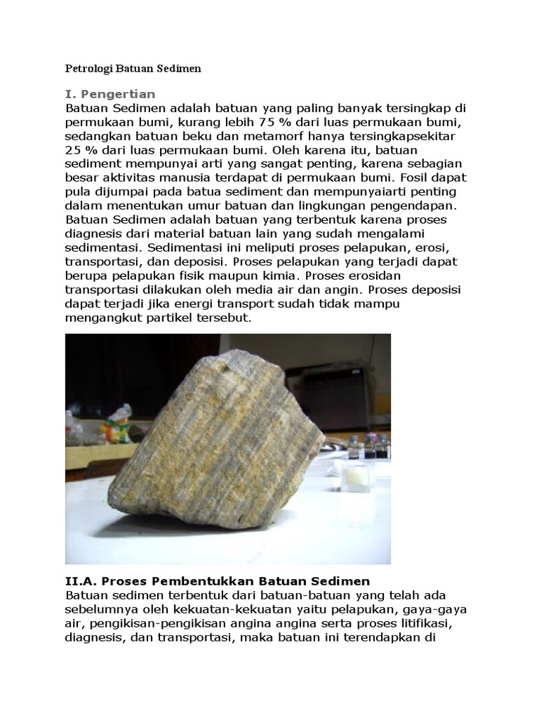 Petrologi Batuan Sedimen | PDF