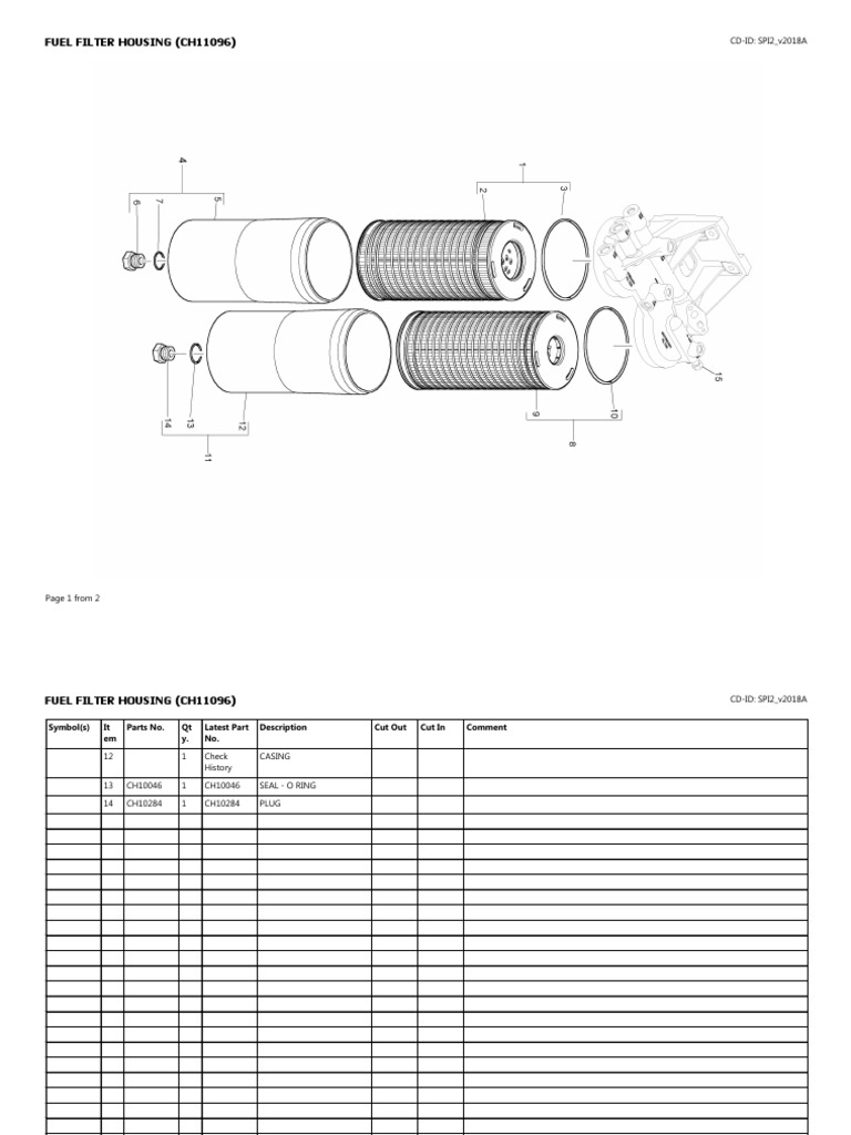 Fuel Filter Housing (CH11096) | PDF