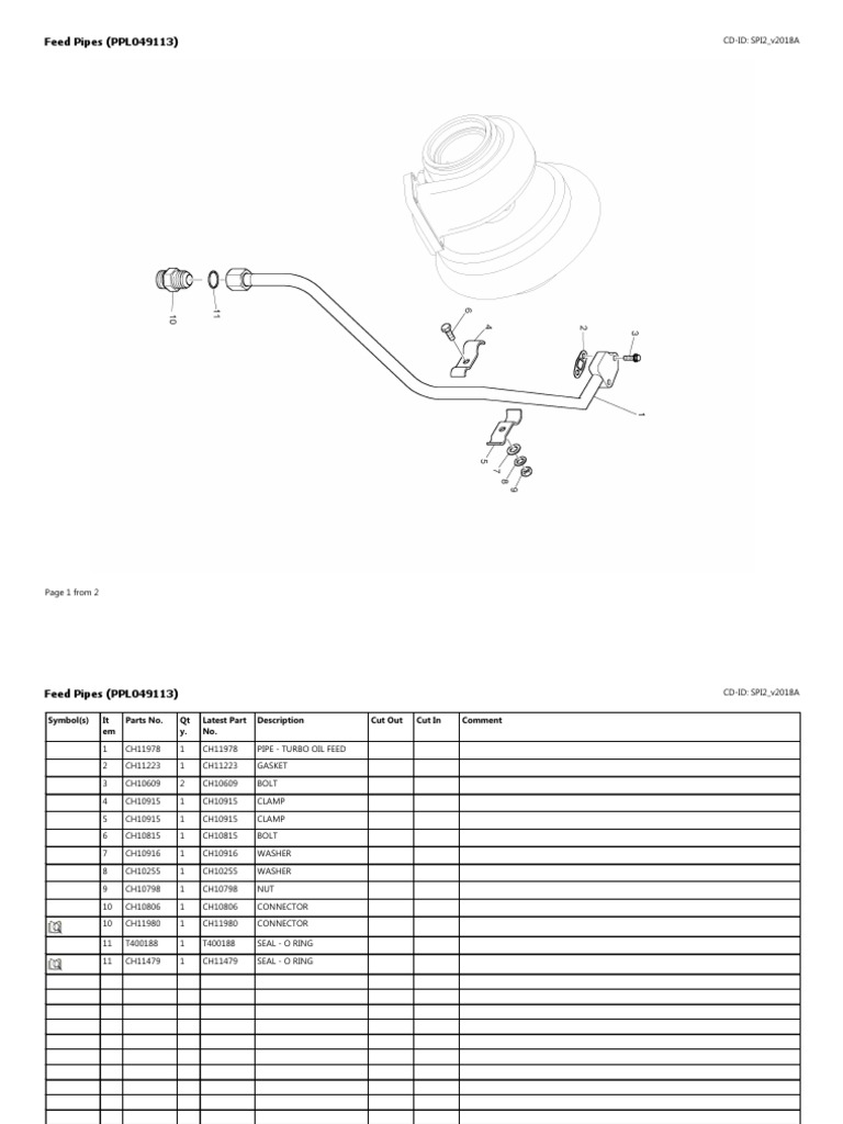 Feed Pipes (PPL049113) | PDF