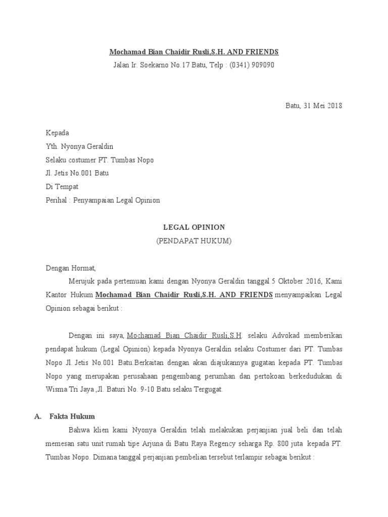 Identifikasi Fakta Hukum | PDF
