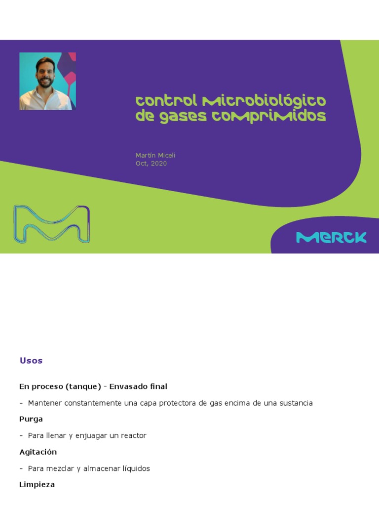 Presentacion - Control Microbiologico de Gases Comprimidos | PDF | Microbiología ...