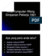 Kadar Caruman KWSP Malaysia 2024 | PDF