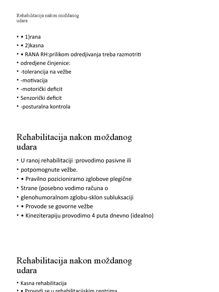 Rehabilitacija MU | PDF