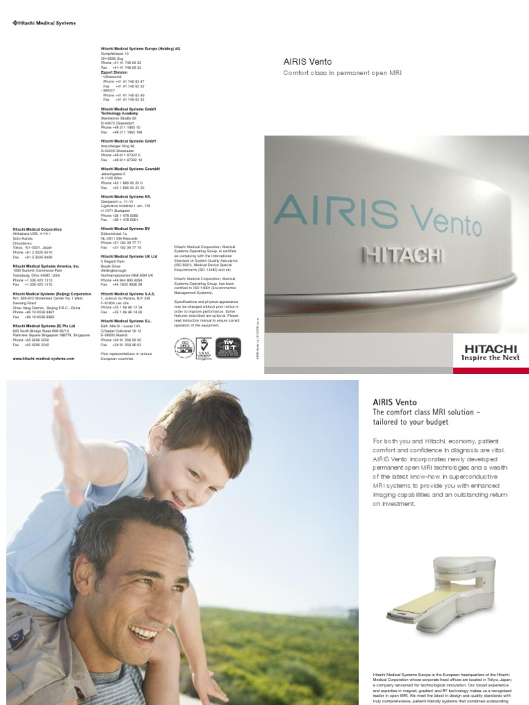 AIRIS Vento: Comfort Class in Permanent Open MRI | PDF | Magnetic ...
