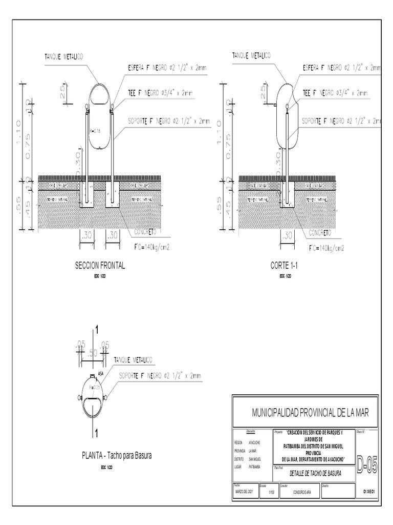 6.0 Detalle de Tachos de Basura-Tacho | PDF