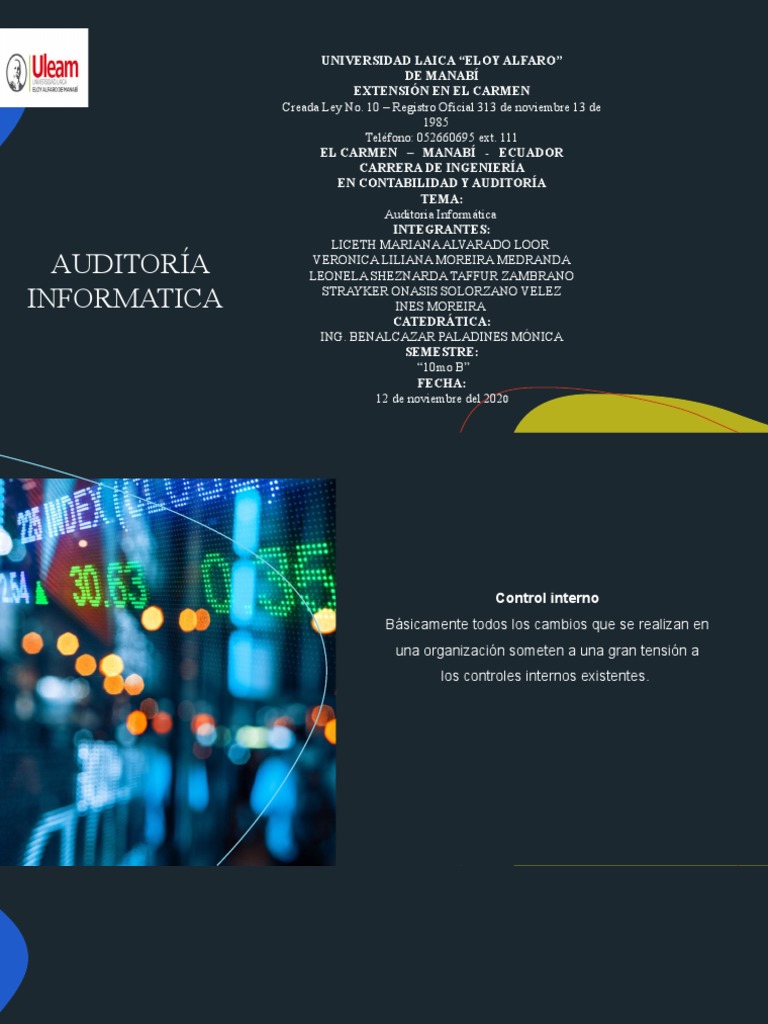 Control Interno Informatico | PDF | La seguridad informática | Seguridad