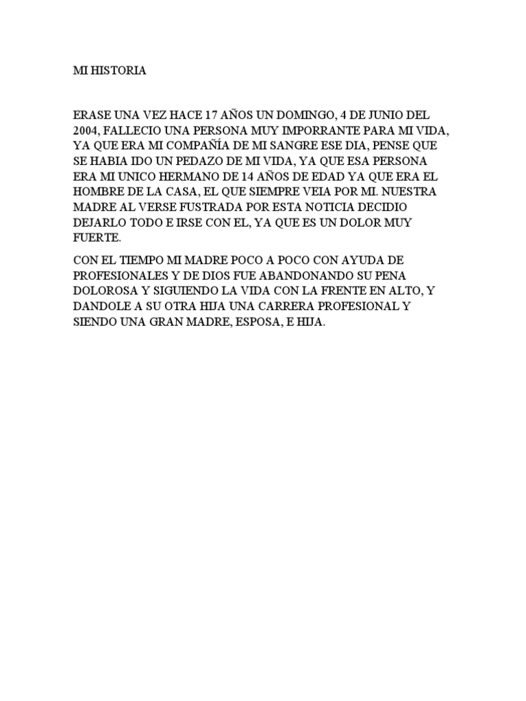 Mi Historia Vanesssa | PDF