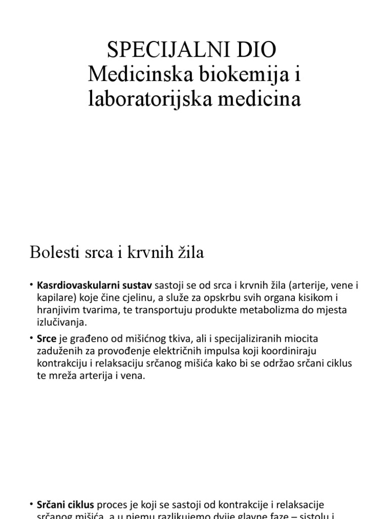 Bolesti Srca I Krvnih Žila | PDF