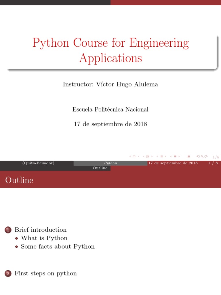 Python Course | PDF | Python (Programming Language) | Computer Programming