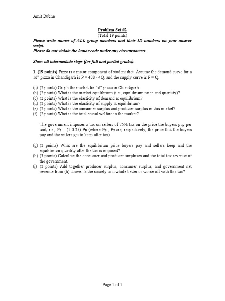 Problem Set 2 | PDF