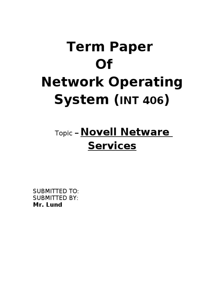 Novell Netware Services | PDF | Active Directory | Utility Software