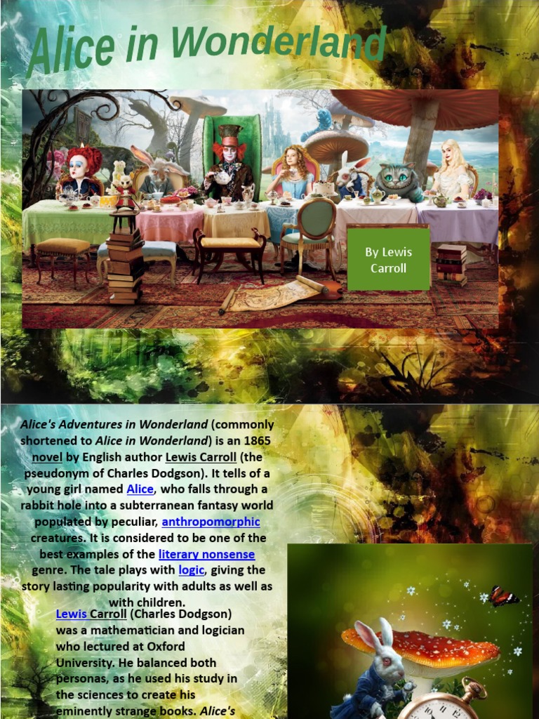 Alice in Wonderland | PDF | Alice's Adventures In Wonderland | Lewis ...