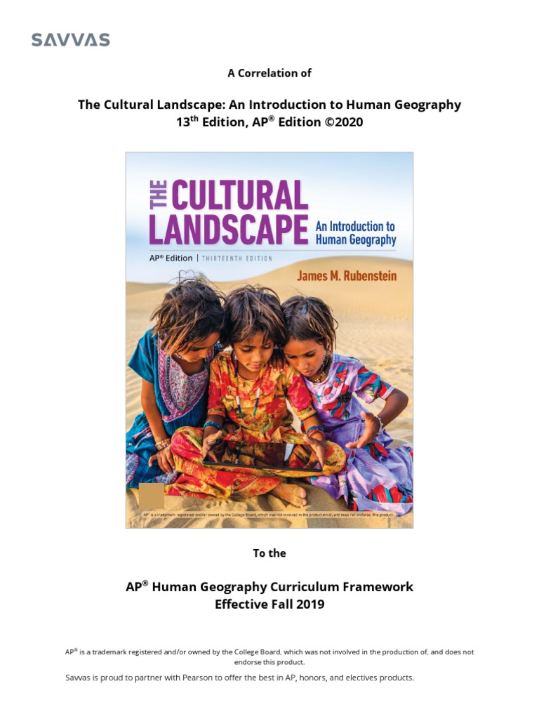 The Cultural Landscape: An Introduction To Human Geography 13 Edition ...