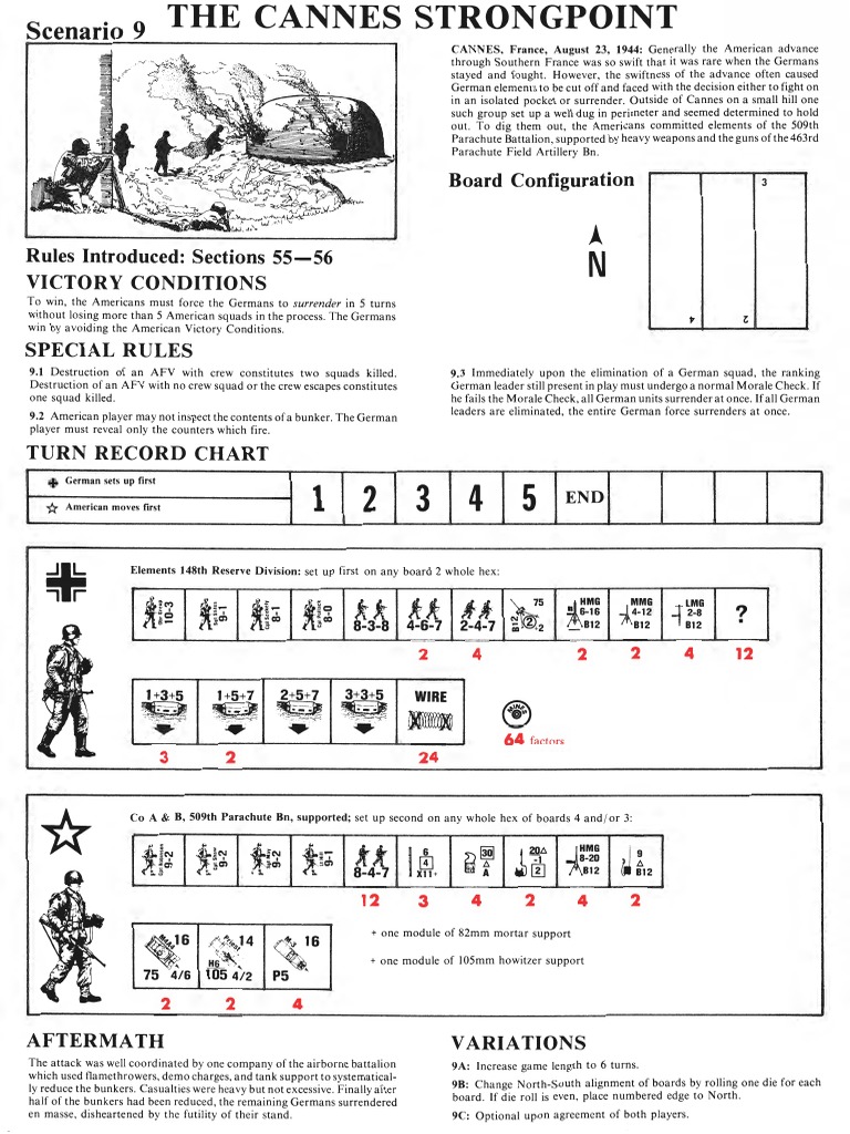 Cannes Strongpoint Battle Scenario | PDF | Military Of Germany | 2nd ...
