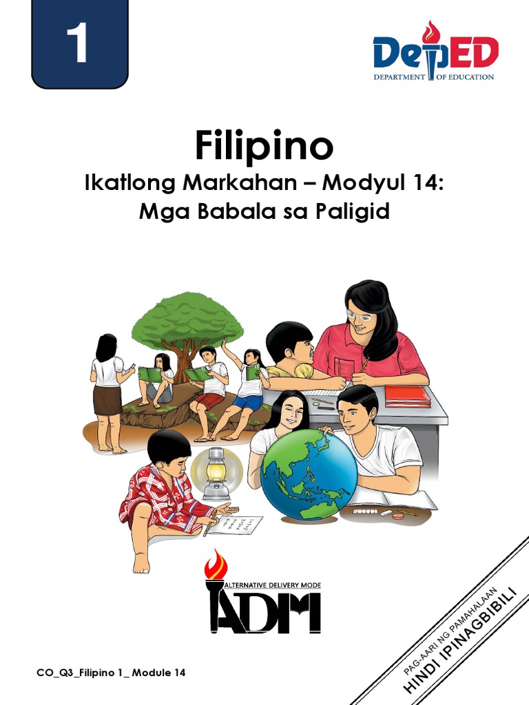 Filipino1 - Q3 - Module14 - Mga Babala Sa Paligid - v1 | PDF