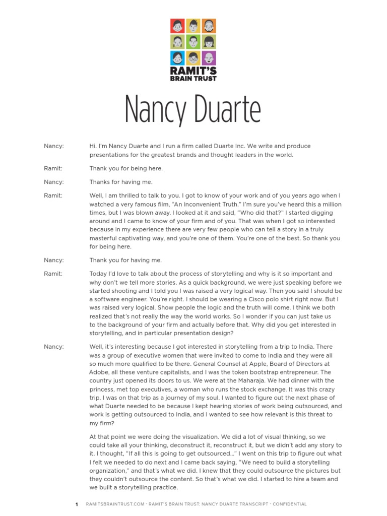 25 Nancy Duarte | PDF | Empathy | Storytelling