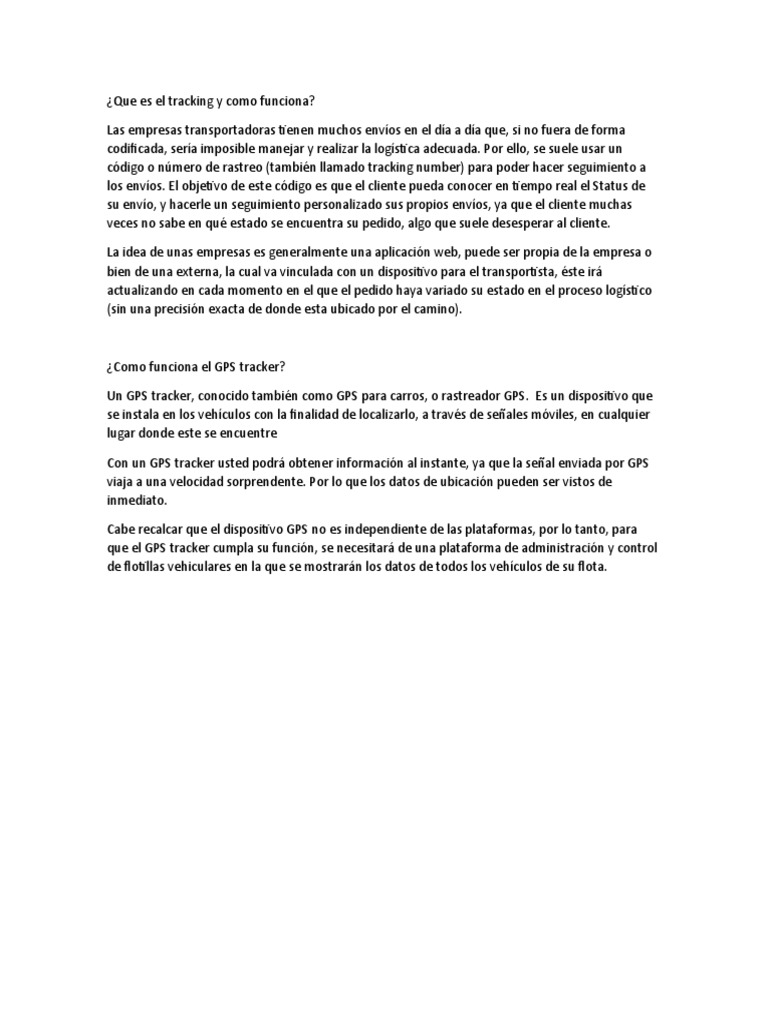 Que Es El Tracking y Como Funciona | PDF