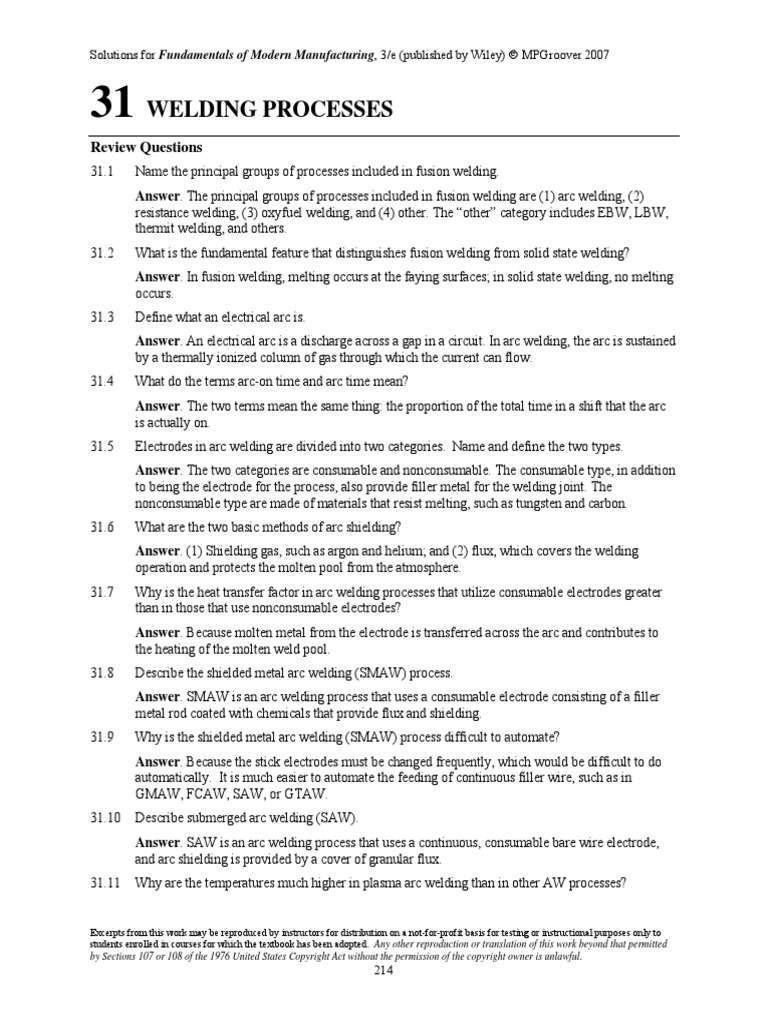 CH 31 | PDF | Welding | Construction