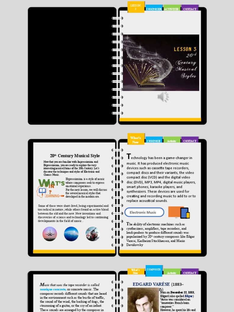 20th Century Electronic and Chance Music | PDF | Electronic Music ...