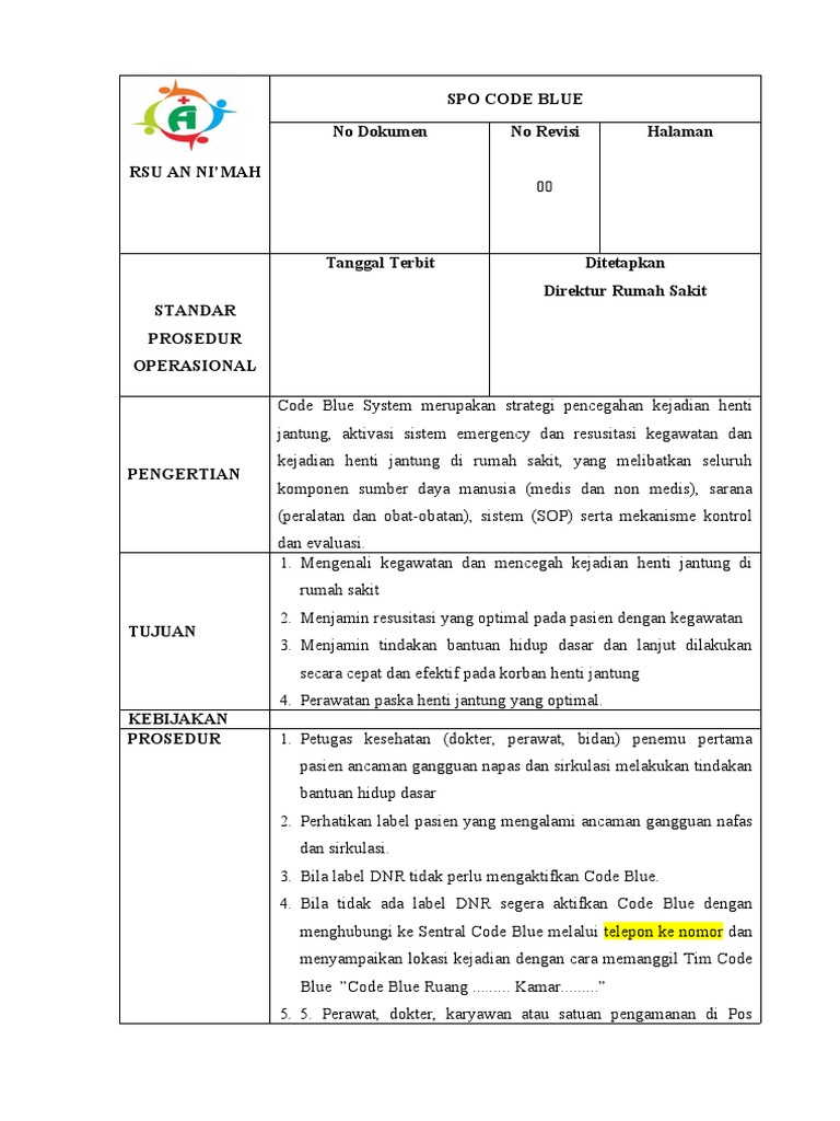 SPO Code Blue | PDF