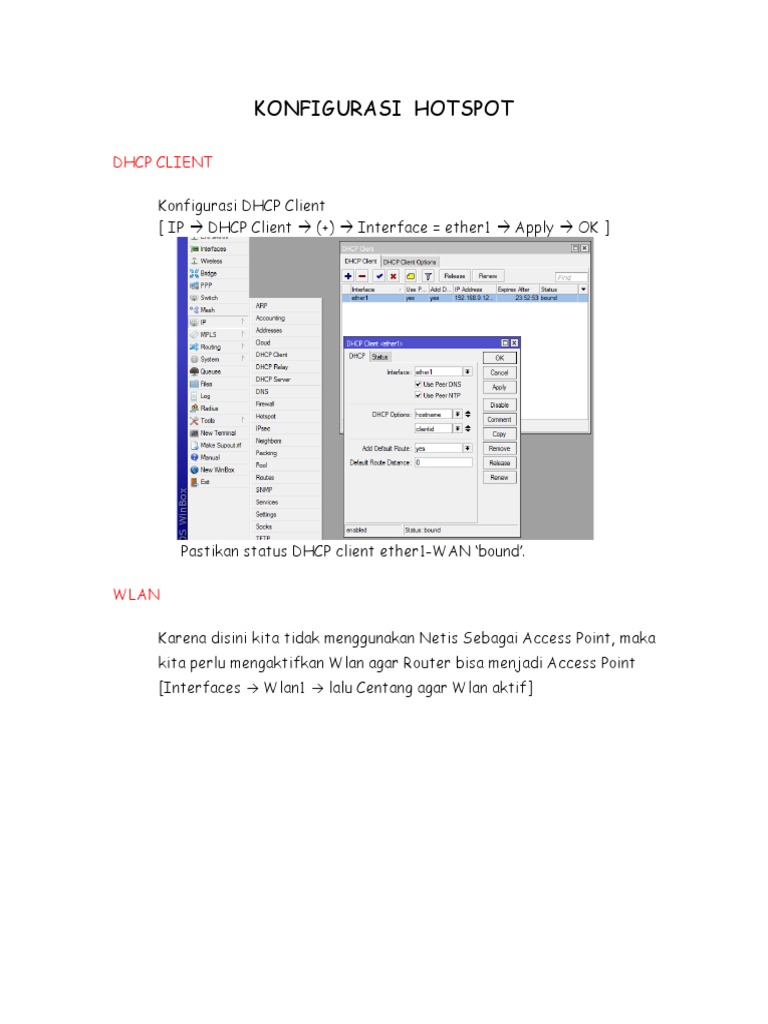 Konfigurasi Hotspot | PDF