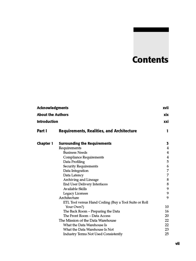 The Data Warehouse Etl Toolkit Outline Pdf Data Warehouse Metadata