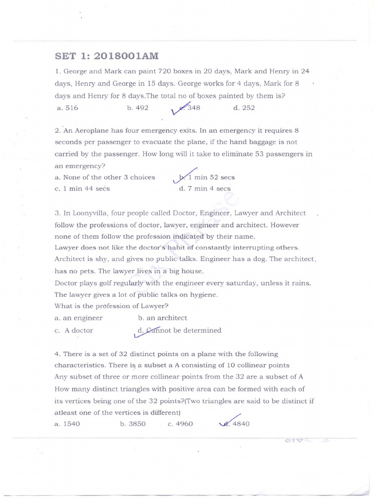 TCS Previous Papers-2 | PDF
