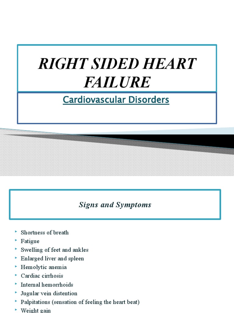 Right Sided Heart Failure | PDF