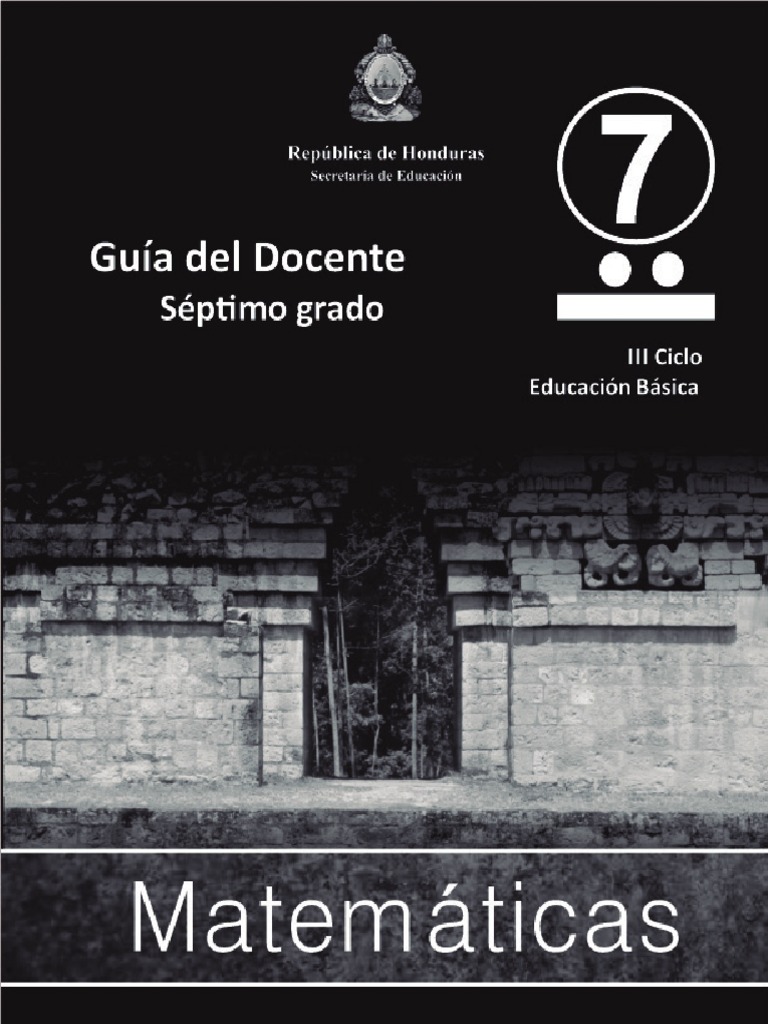 Guía Del Docente 7mo 2018 | PDF | Números | Entero