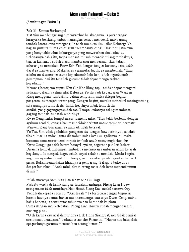 Buku 2 Memanah-Rajawali | PDF