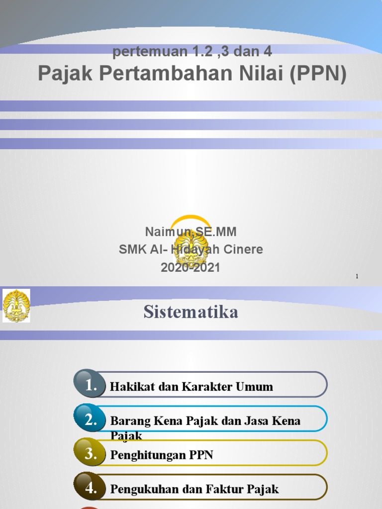 Pajak-1-Konsep Dasar PPN | PDF