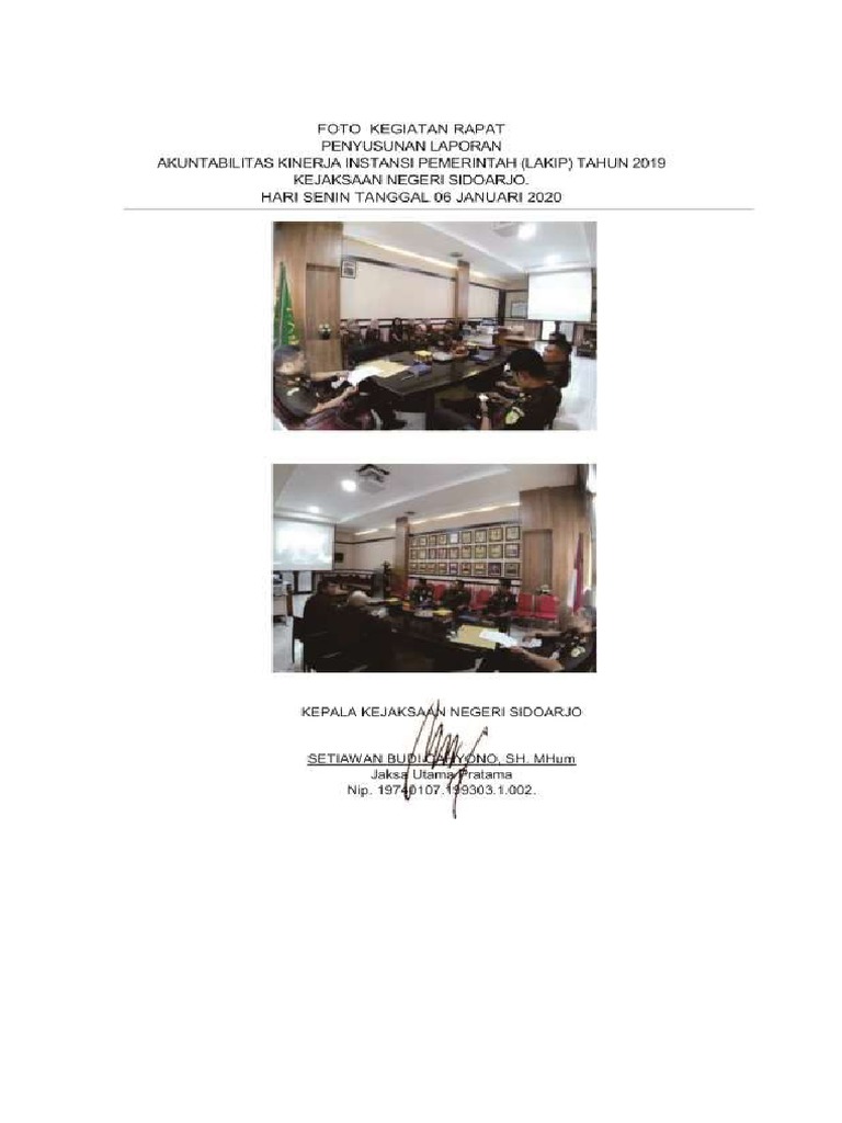 Dokumentasi Dan Notulen Rapat Penyusunan Rensja Renstra Dan IKU | PDF