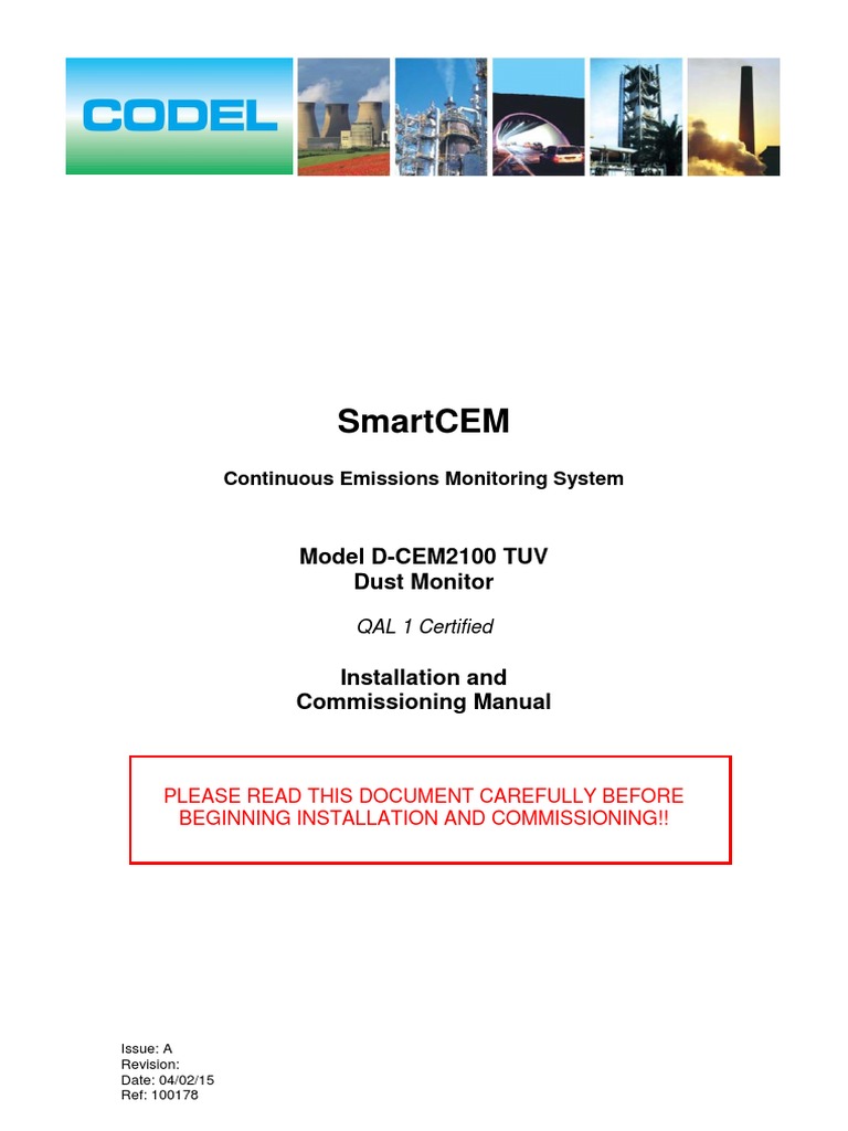 DCEM 2100 TUV Installalation & Commisioning Manual | PDF | Valve | Pipe (Fluid Conveyance)