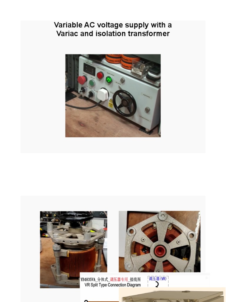 Variable AC Voltage Supply With Variac and Isolation Trafo | PDF