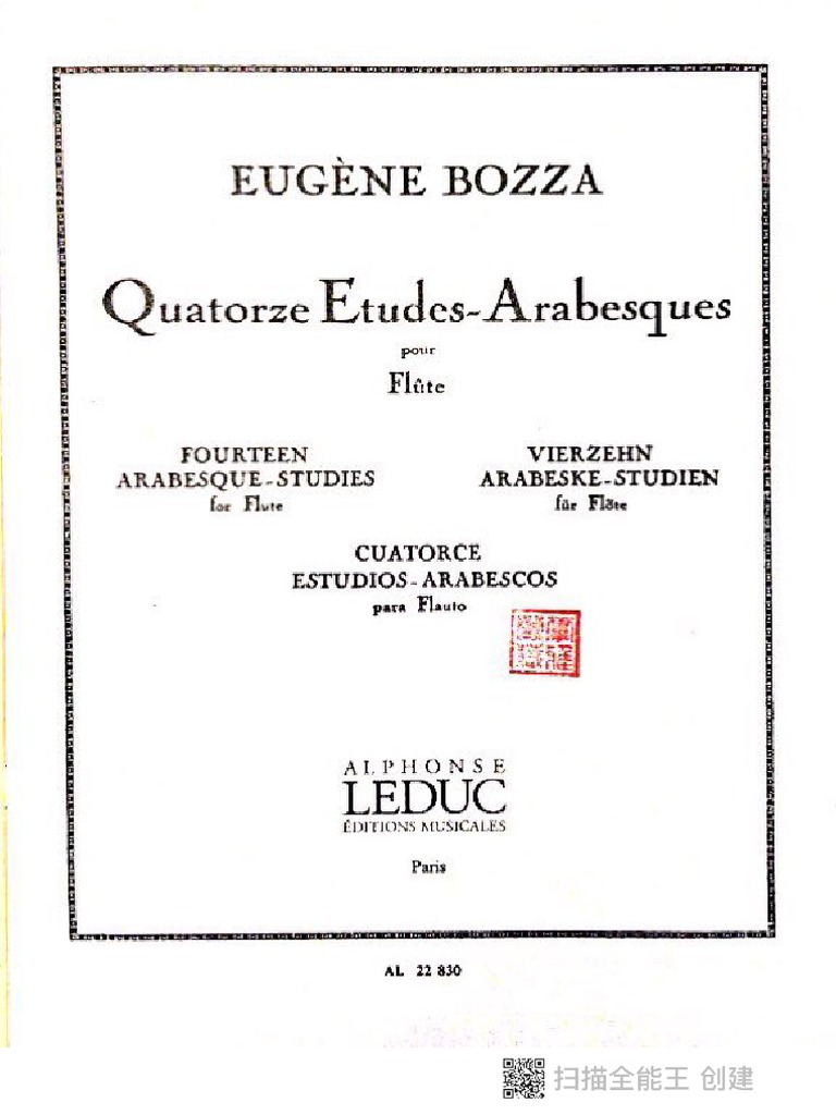 Bozza Arabesques Etudes | PDF