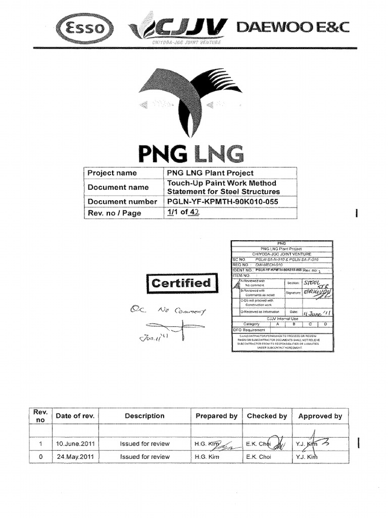 Ms For Touch-Up Panting of Steel Structure | PDF | Galvanization | Fires