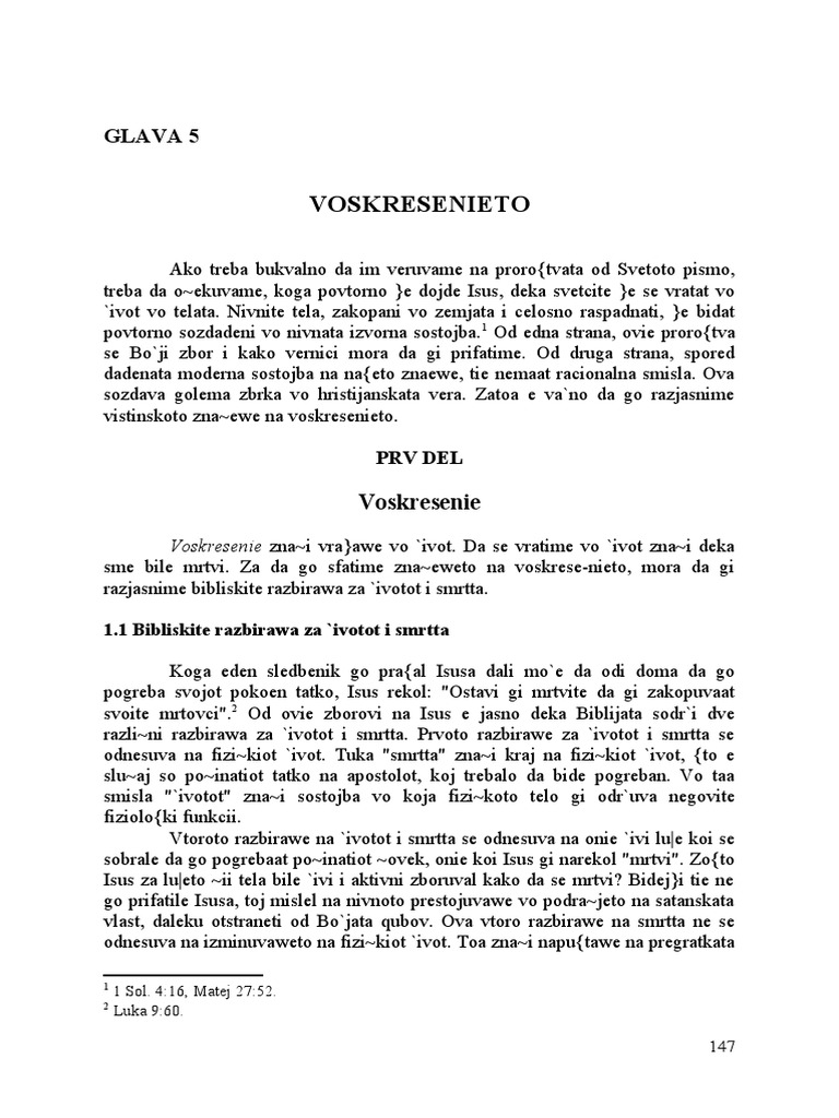 6 Part I Glava 5 Voskresenieto | PDF