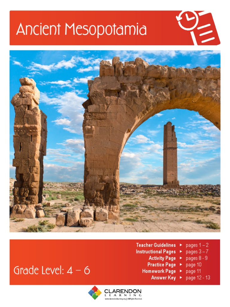 Ancient Mesopotamia Lesson Plan | PDF | Sumer | Mesopotamia